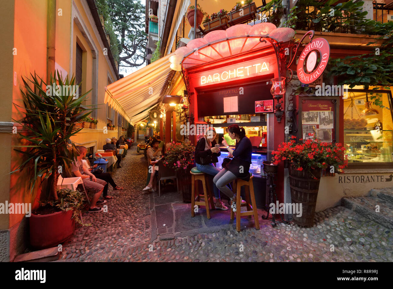 Bellagio Lake Como Cafe High Resolution Stock Photography and Images ...