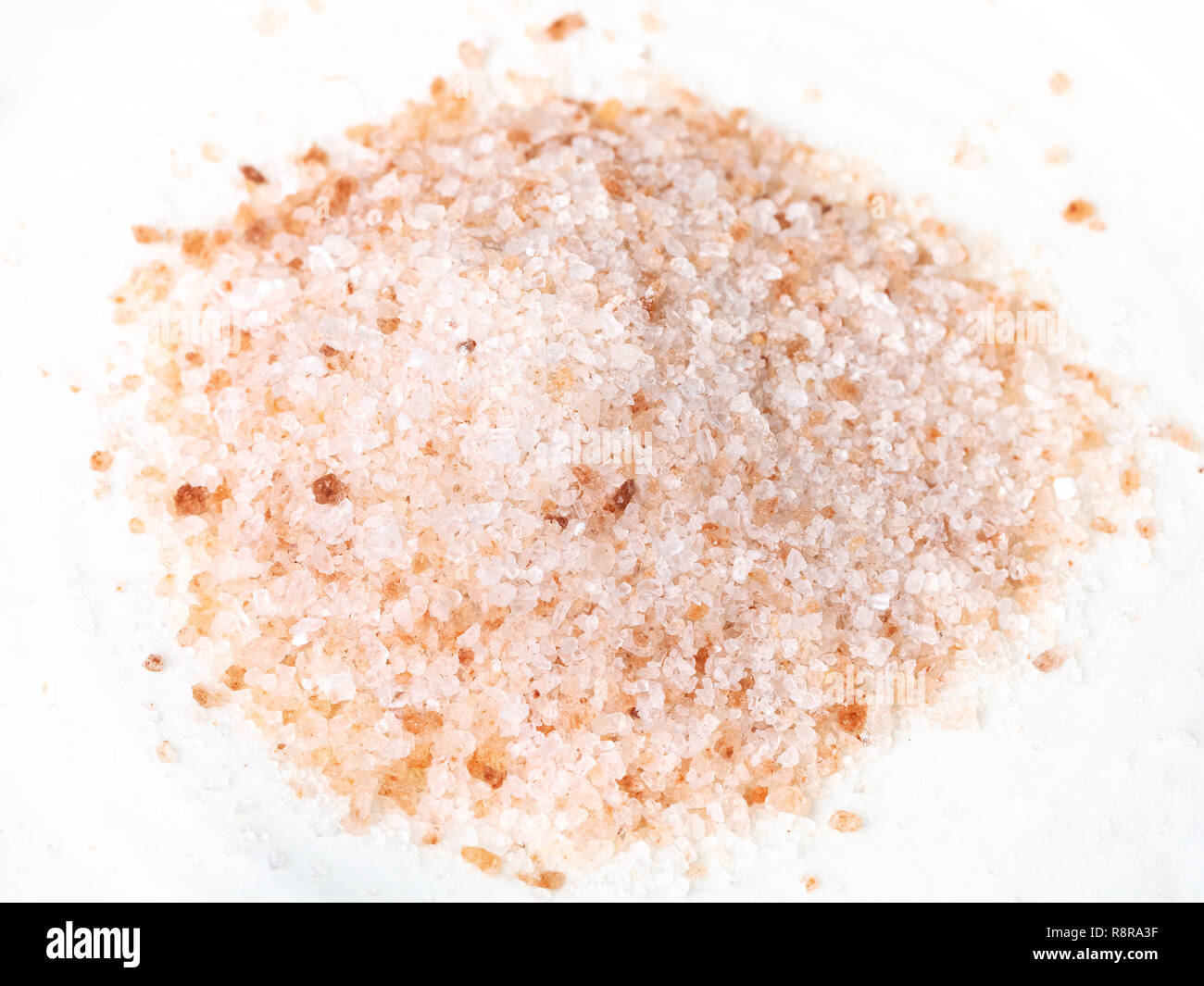 Pink himalayan salt on white hi-res stock photography and images - Alamy