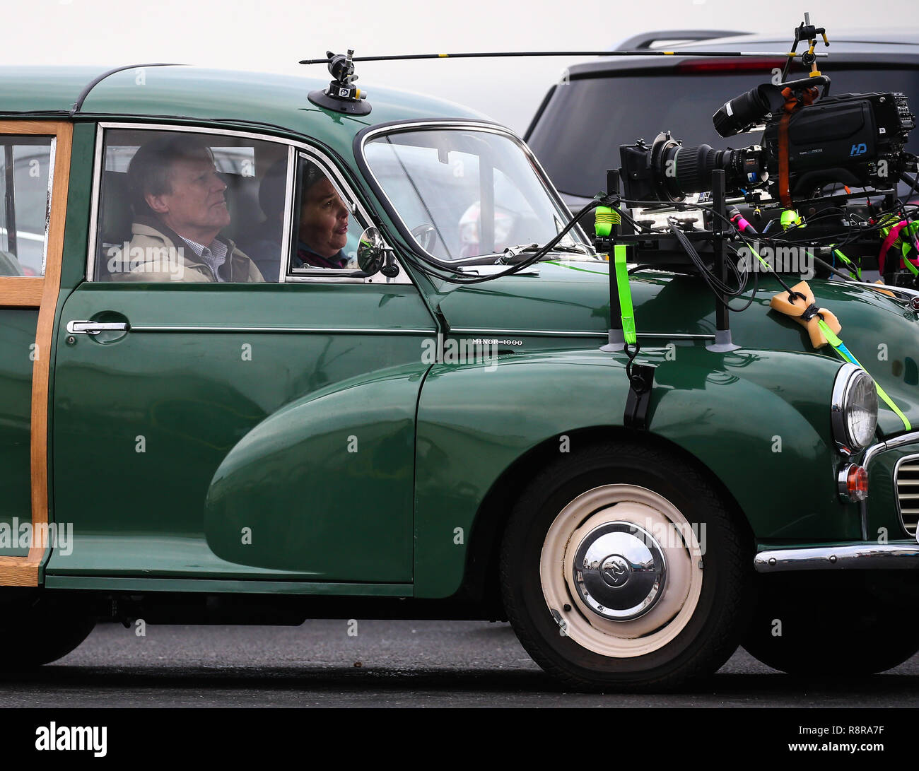 Patti Clare (Mary Taylor) and David Neilson (Roy Cropper) filming ...