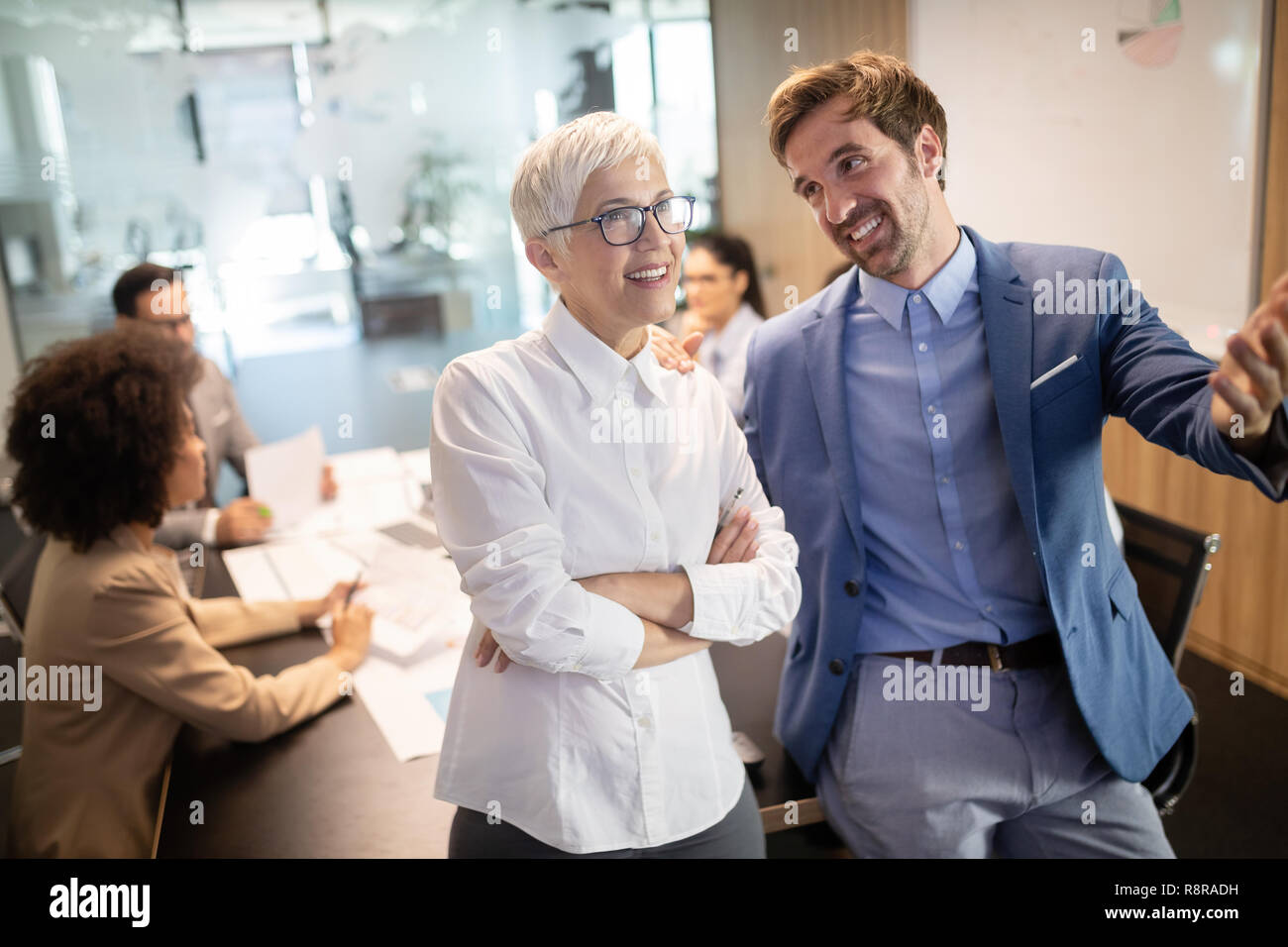 Work in office business people hi-res stock photography and images - Alamy
