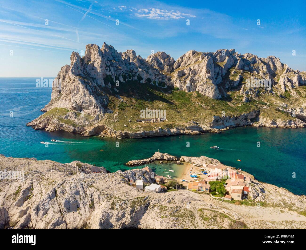 France, Bouches du Rhone, Marseille, Calanques National Park, Cap ...
