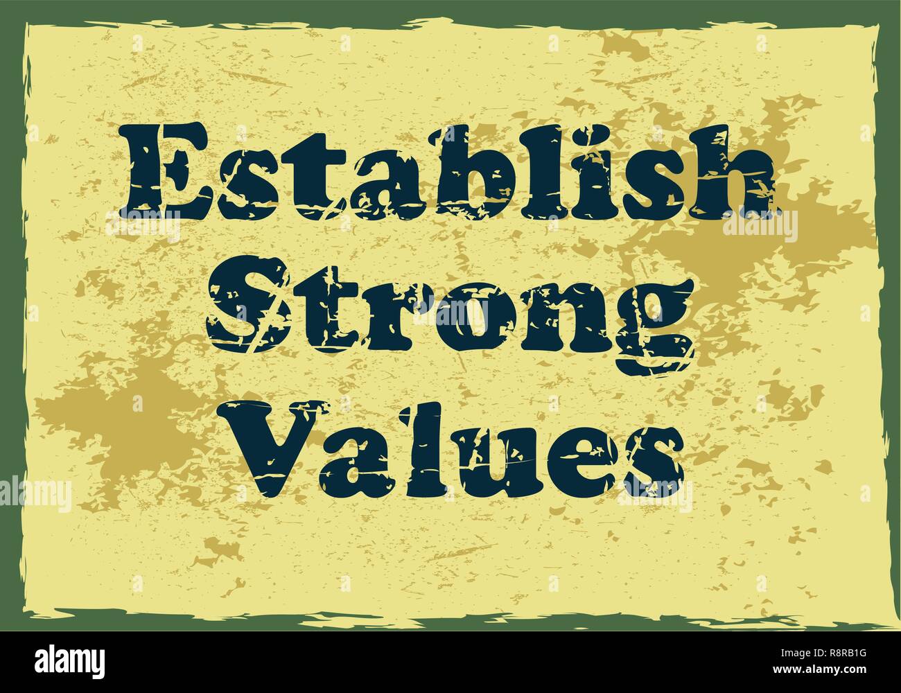Strong values Stock Vector Images - Alamy