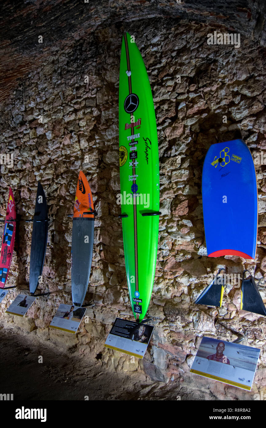 Nazaré canyon, Canhão da Nazaré Surf world record big waves Stock Photo ...