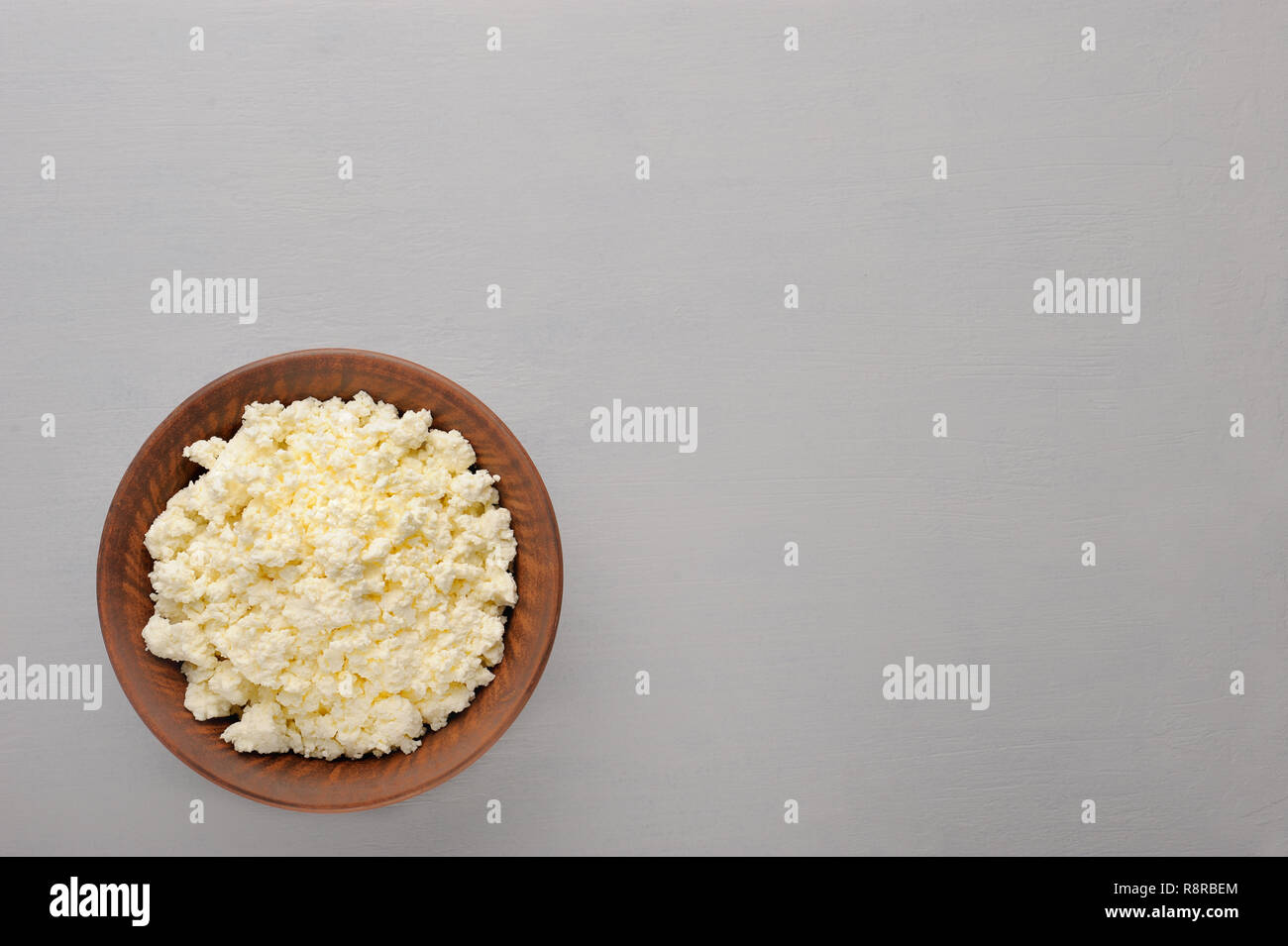 Image of fresh cottage cheese with mild aroma and smooth texture in a ...