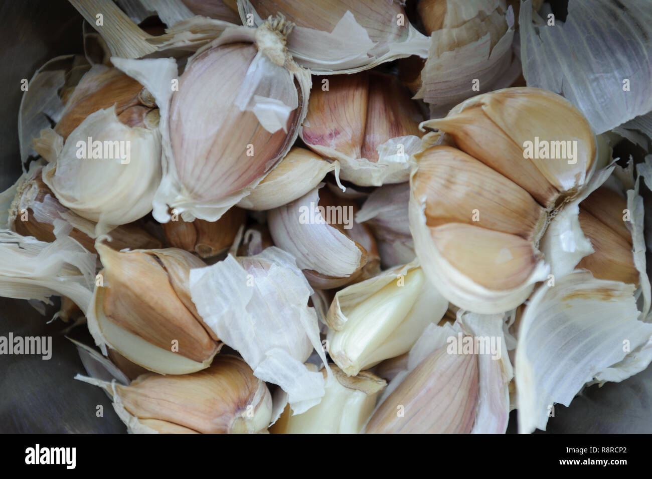 Organic garlic herbs Stock Photo - Alamy