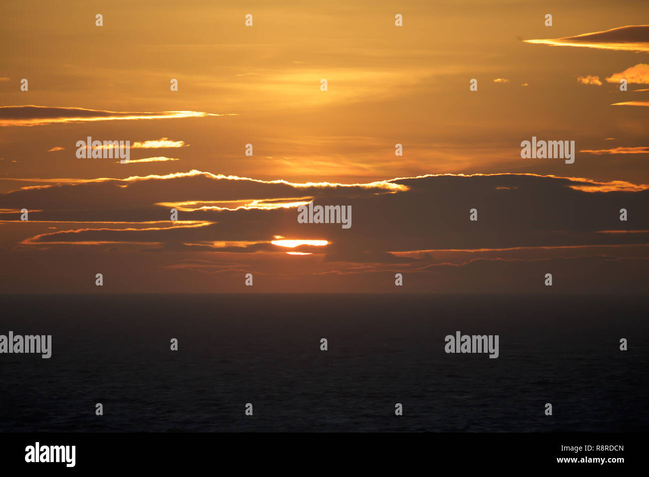 Winter sunset taken from onboard Ventura in Valencia, Spain Stock Photo ...