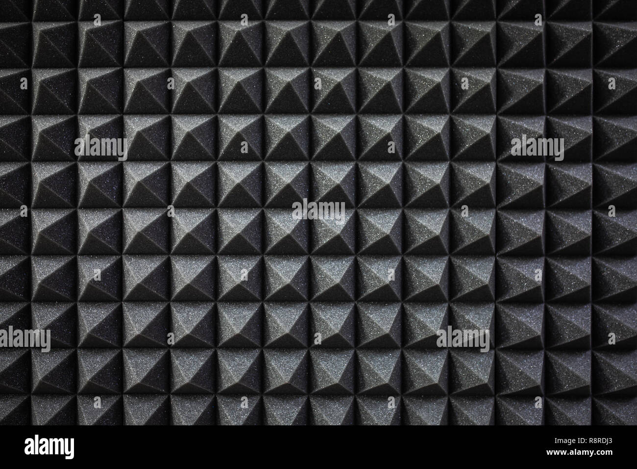 Foam soundproofing coating close-up. Recording studio details Stock ...