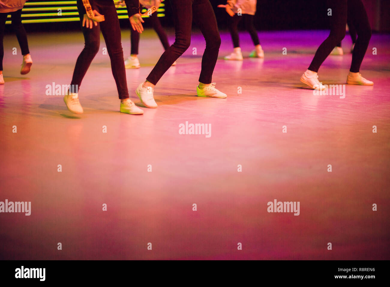 Legs of dancing people party Stock Photo - Alamy