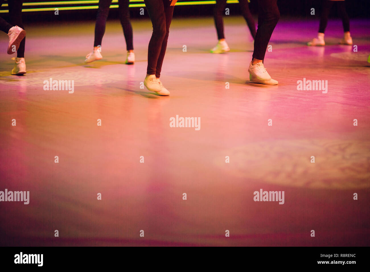 Legs of dancing people party Stock Photo - Alamy