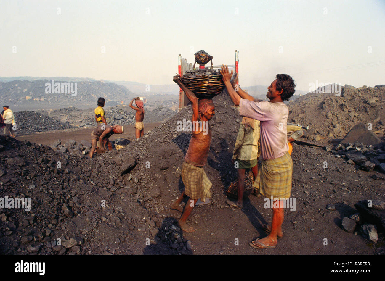 Open coal mine, dhanbad, bihar, india Stock Photo - Alamy