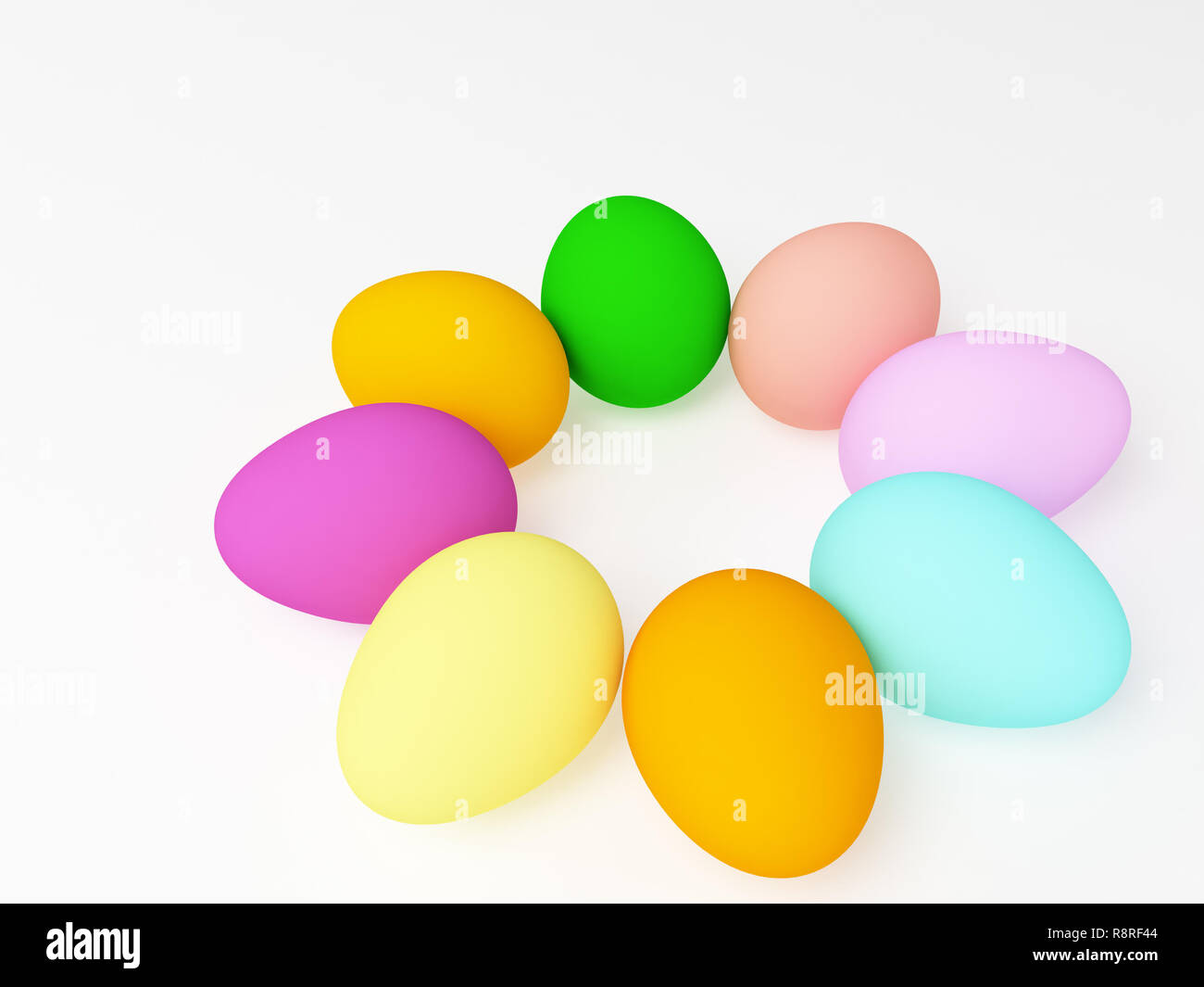 3d easter eggs hi-res stock photography and images - Alamy