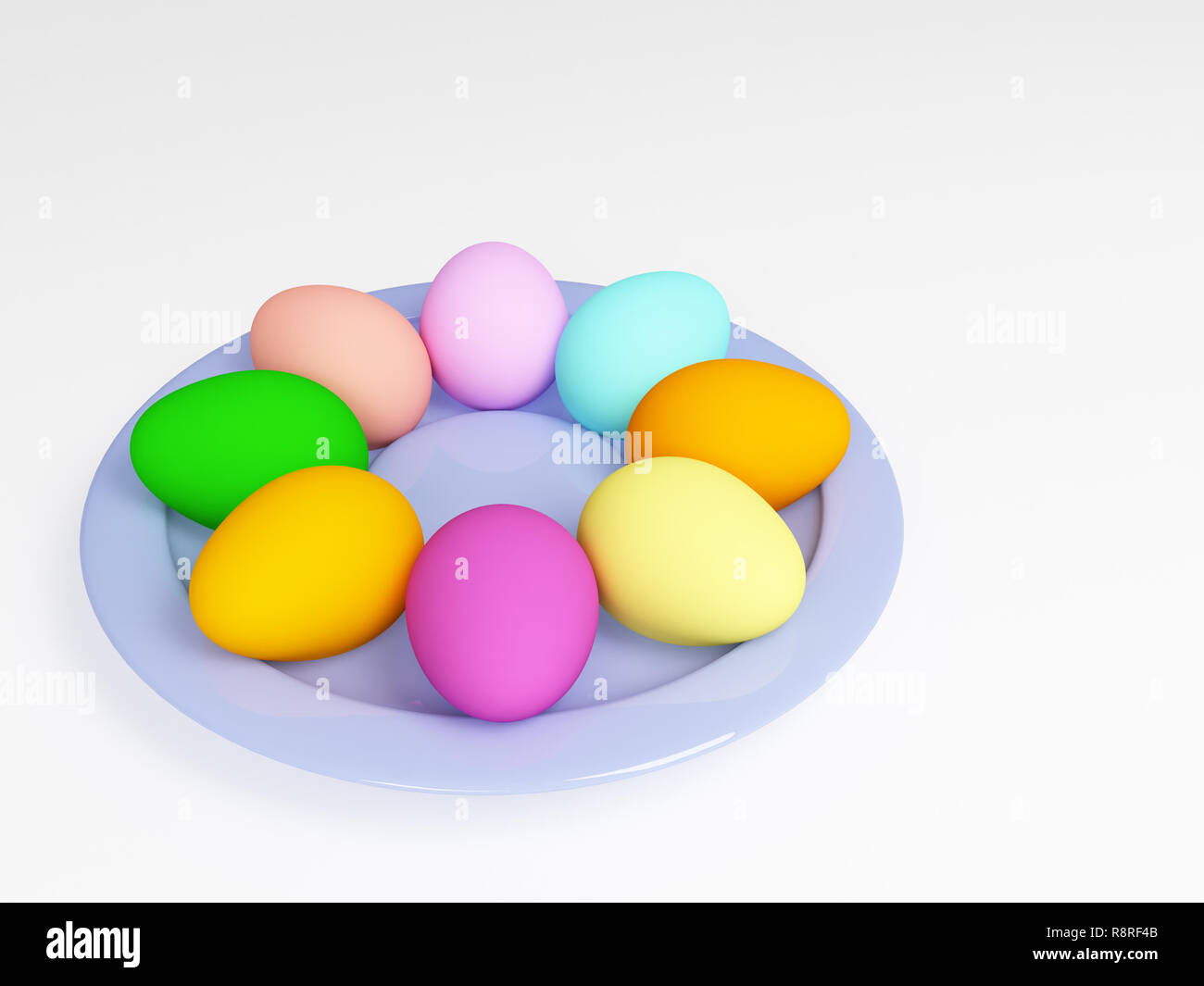 3d easter eggs in hi-res stock photography and images - Alamy