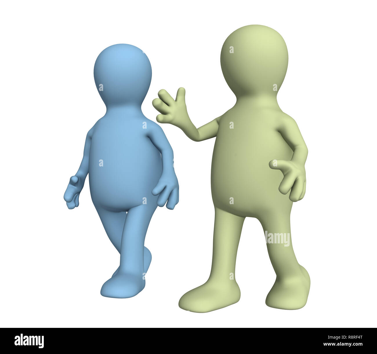 Cartoon of two men talking Cut Out Stock Images & Pictures - Alamy