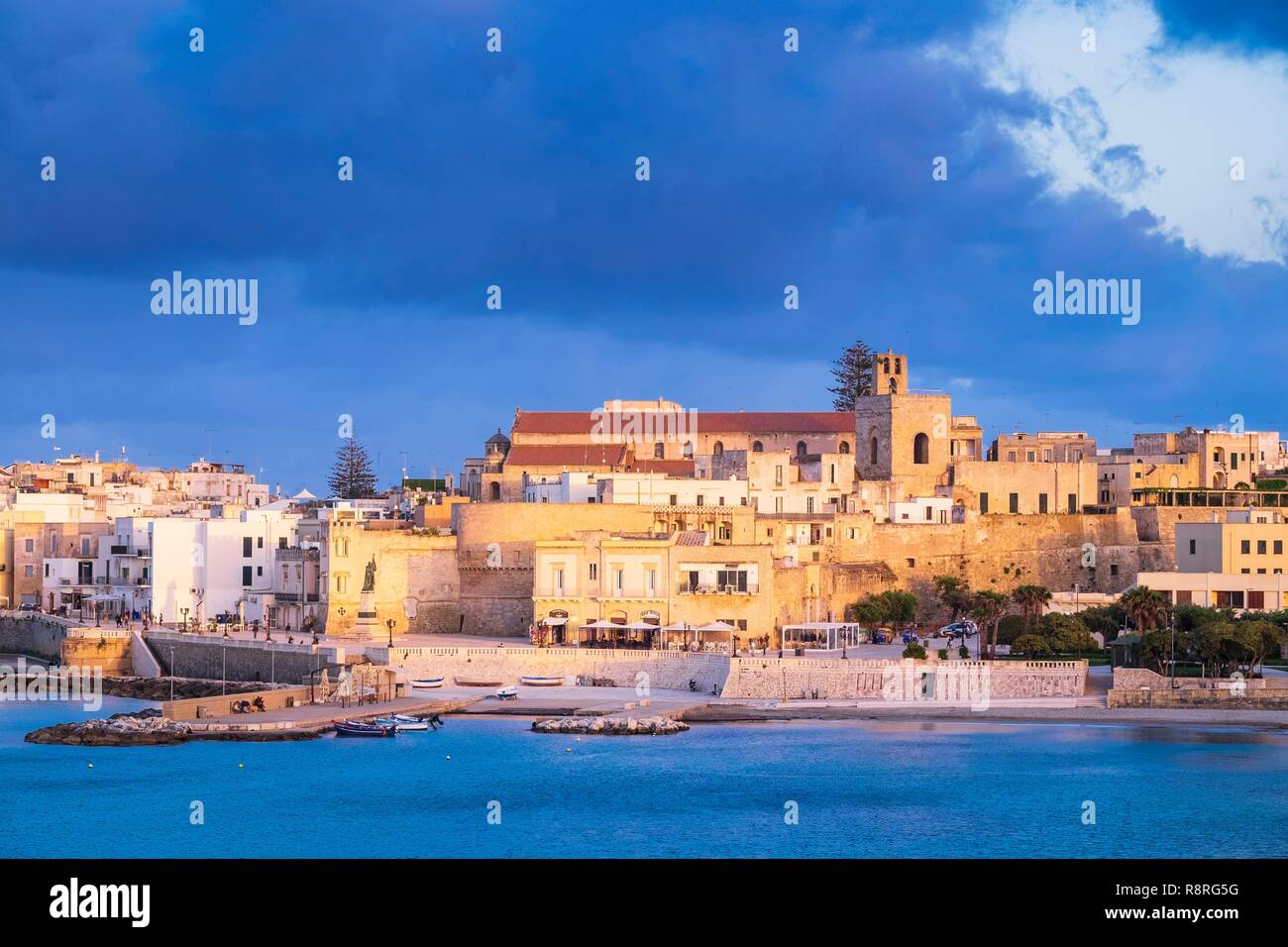 Italy, Apulia, Salento region, Otranto, the historical centre is ...