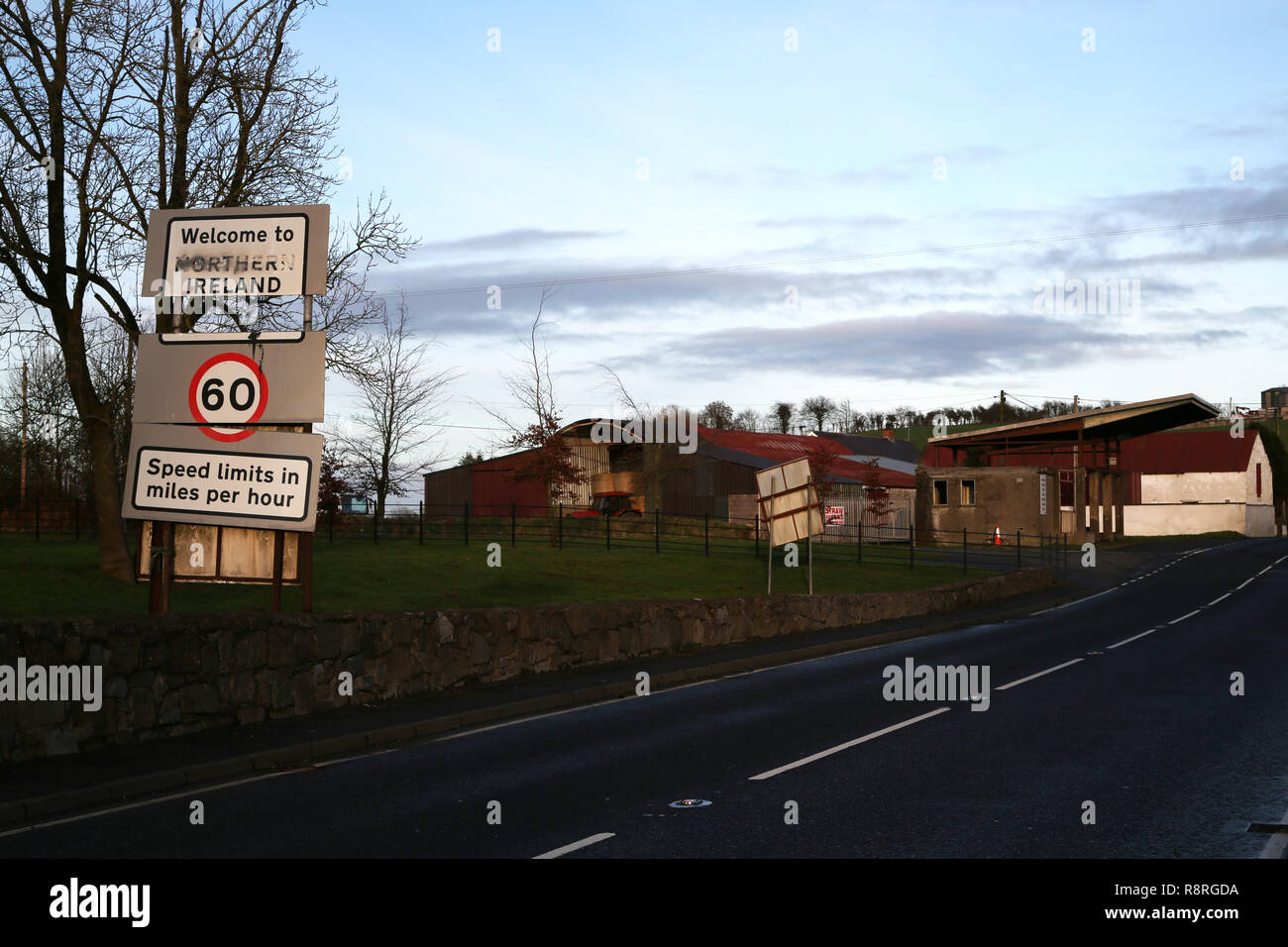 Disused Customs Post on the Irish Border Stock Photo - Alamy