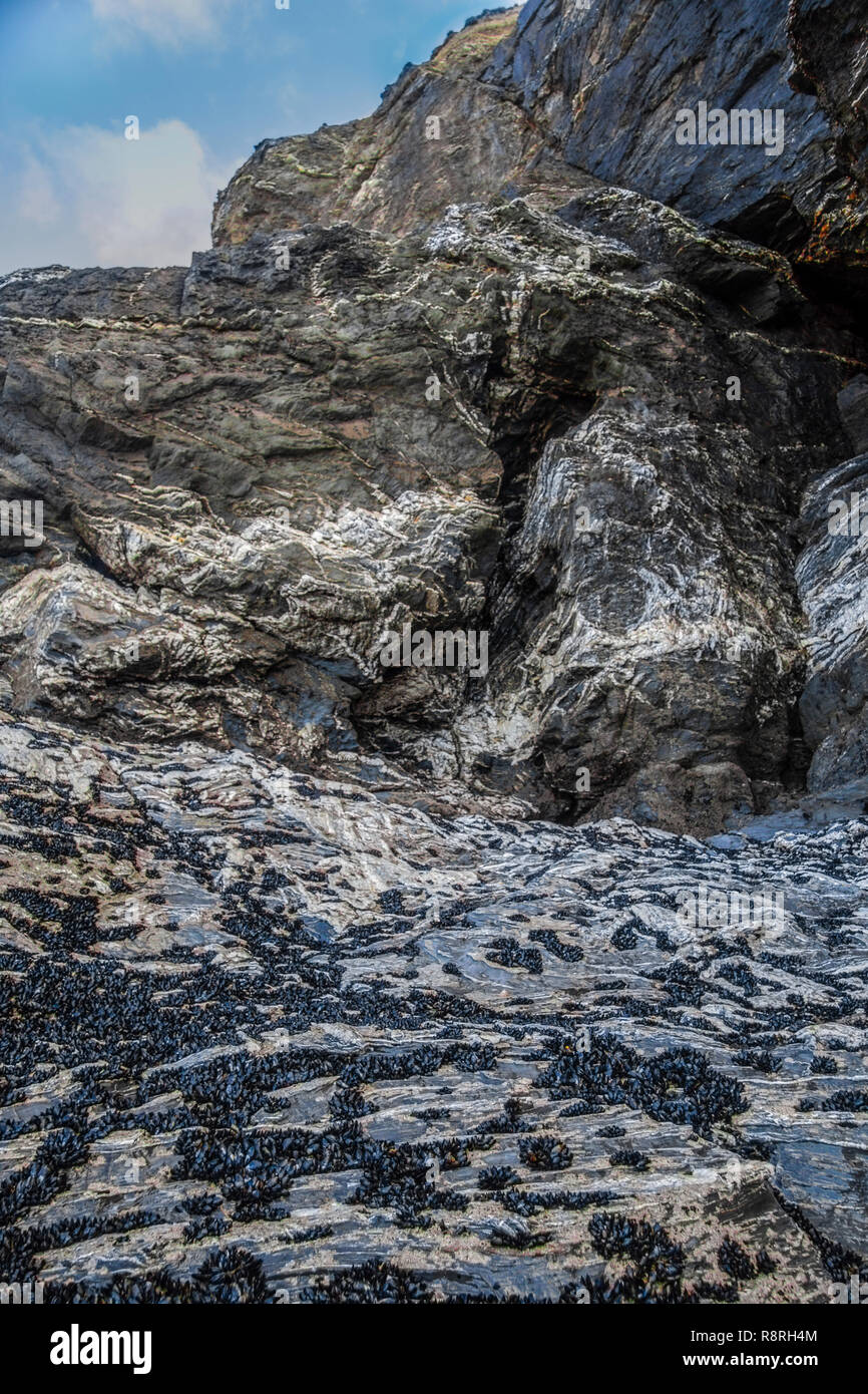 Rock formation, Cornwall, UK Stock Photo - Alamy