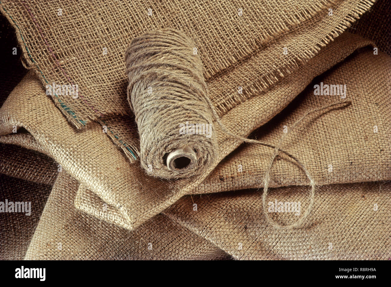 Indian jute factory hi-res stock photography and images - Alamy