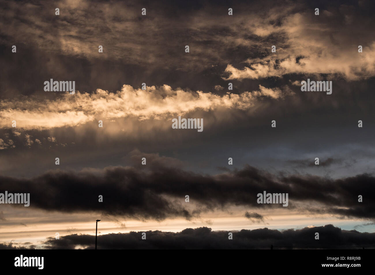 Sunset, Overcast, Sky, Backgrounds, Autumn, Morning, Rural Scene ...