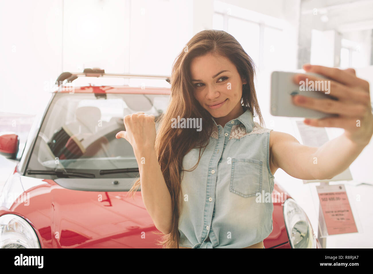 Car selfie driver hi-res stock photography and images - Alamy