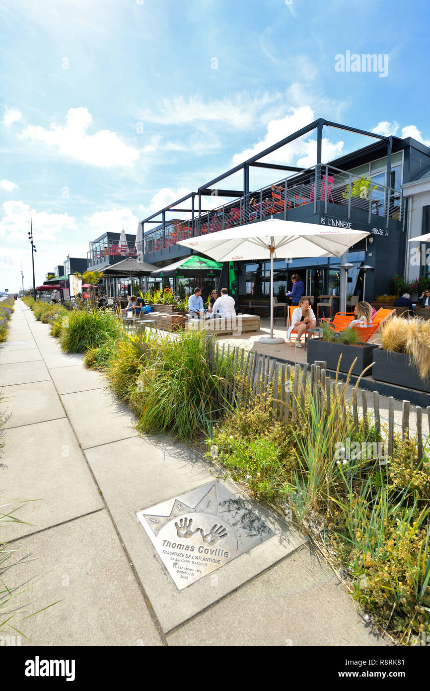 France, Finistere, Brest, promenade Brest, port of records on Eric ...
