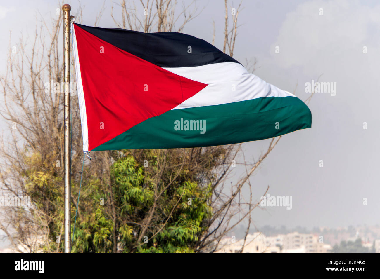 Palestine flag pole hi-res stock photography and images - Alamy