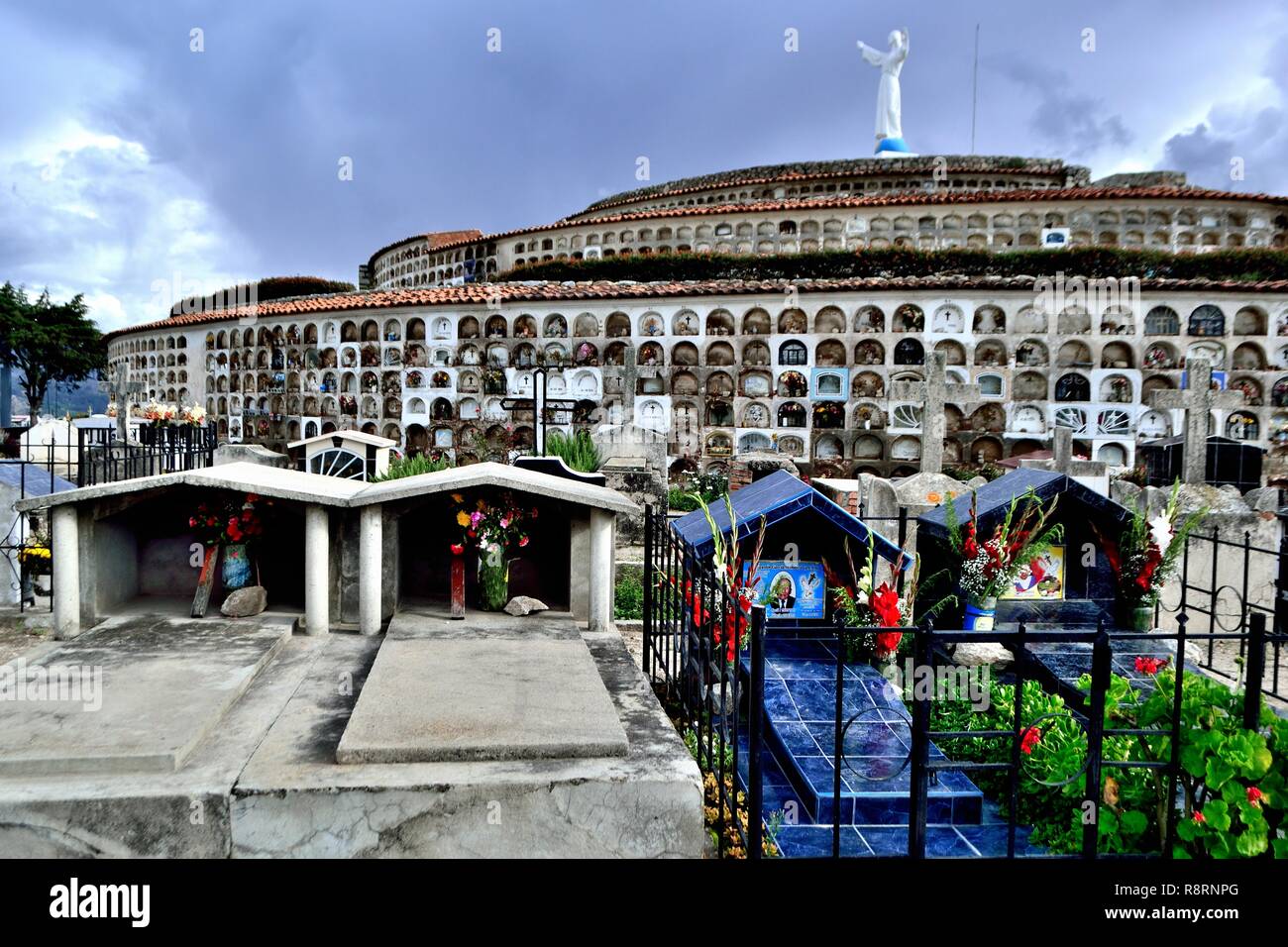 Cemetery - Old Yungay where an earthquake and landslide buried 25,000 ...