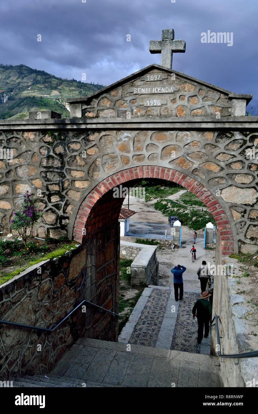 Cemetery - Old Yungay where an earthquake and landslide buried 25,000 ...