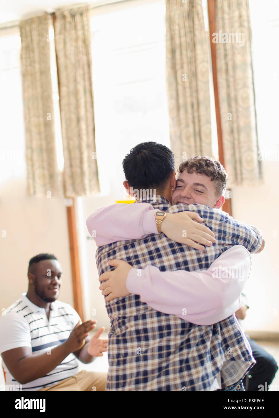 Men group therapy hi-res stock photography and images - Alamy