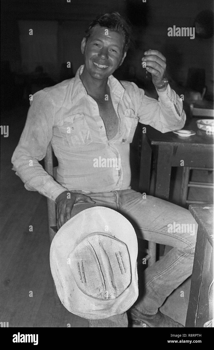 Hard working cowboy Black and White Stock Photos & Images - Alamy