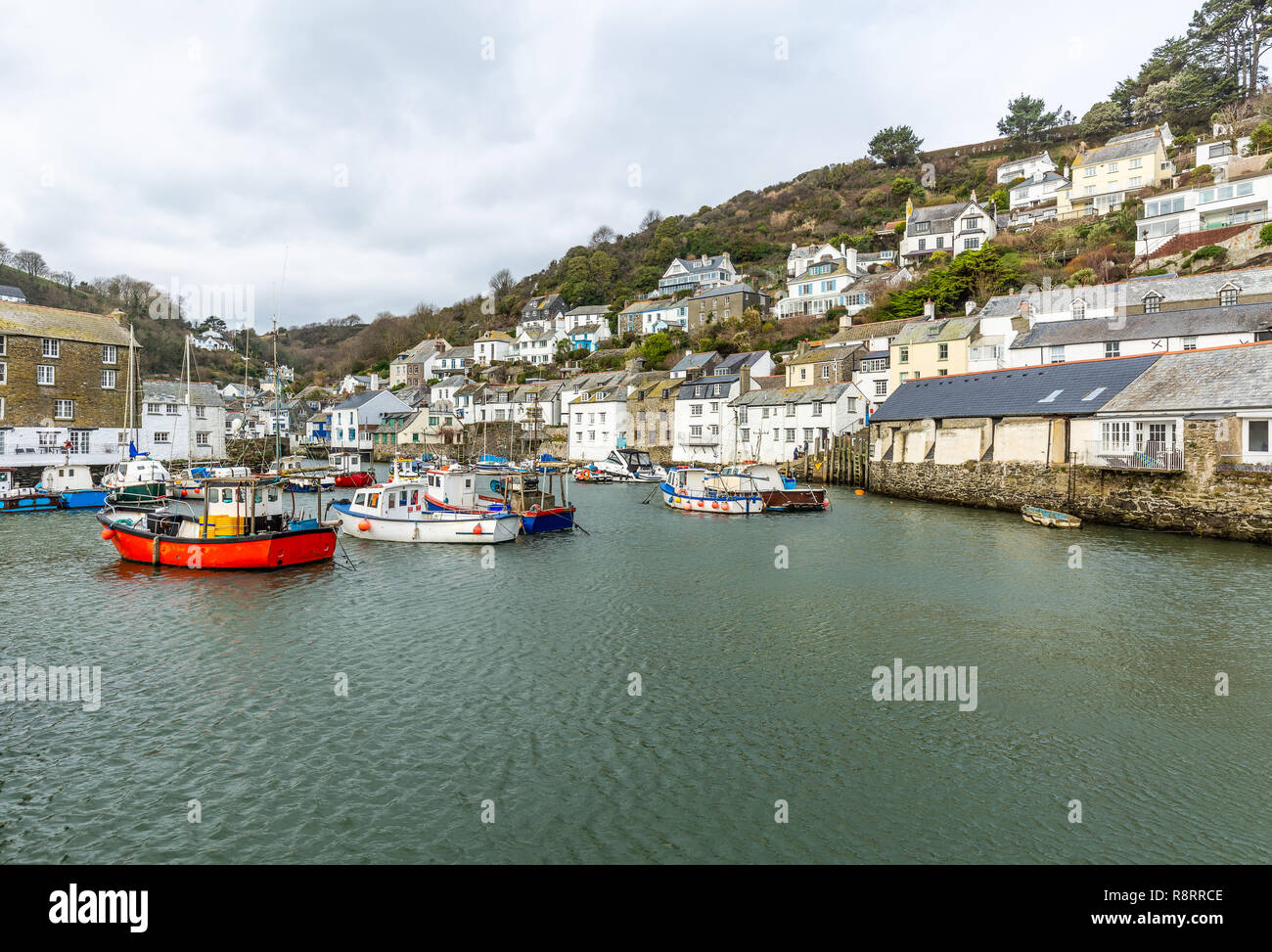 Charming scene with fishing boats hi-res stock photography and images ...