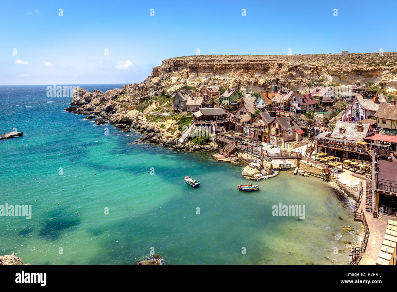 Popeye Village, Malta - May 22nd 2018 - The Popeye Village at the north ...