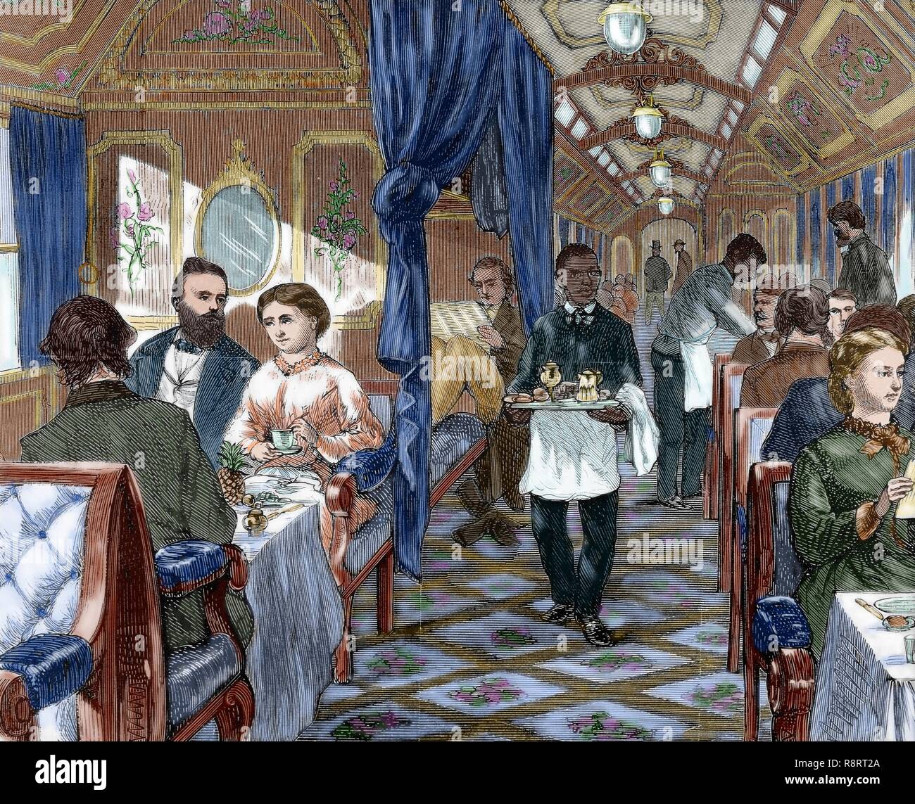 History of the American West. Union Pacific Company. First-class dining ...