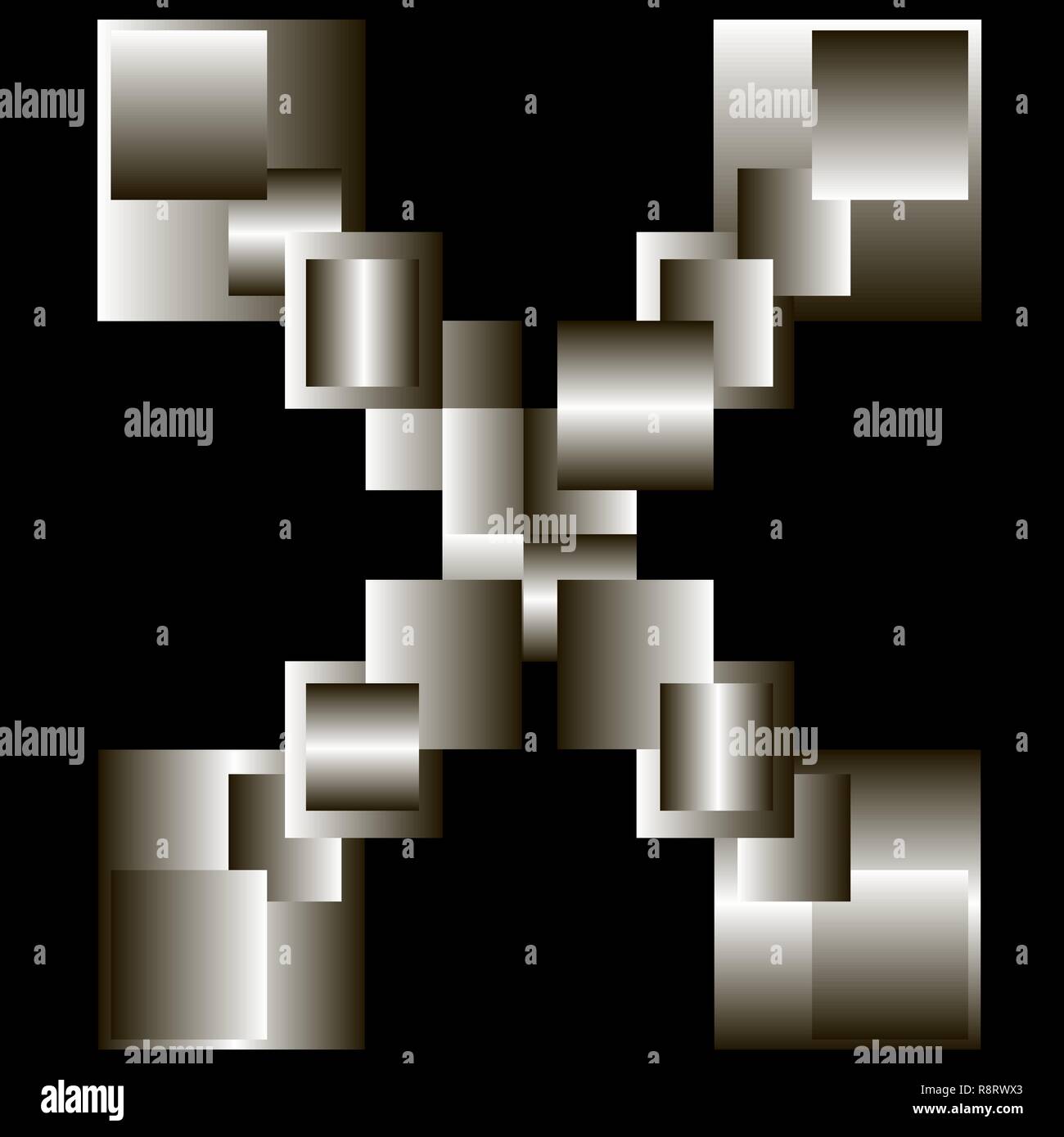 Abstract graphics from squares with a gradient fill Stock Vector Image ...