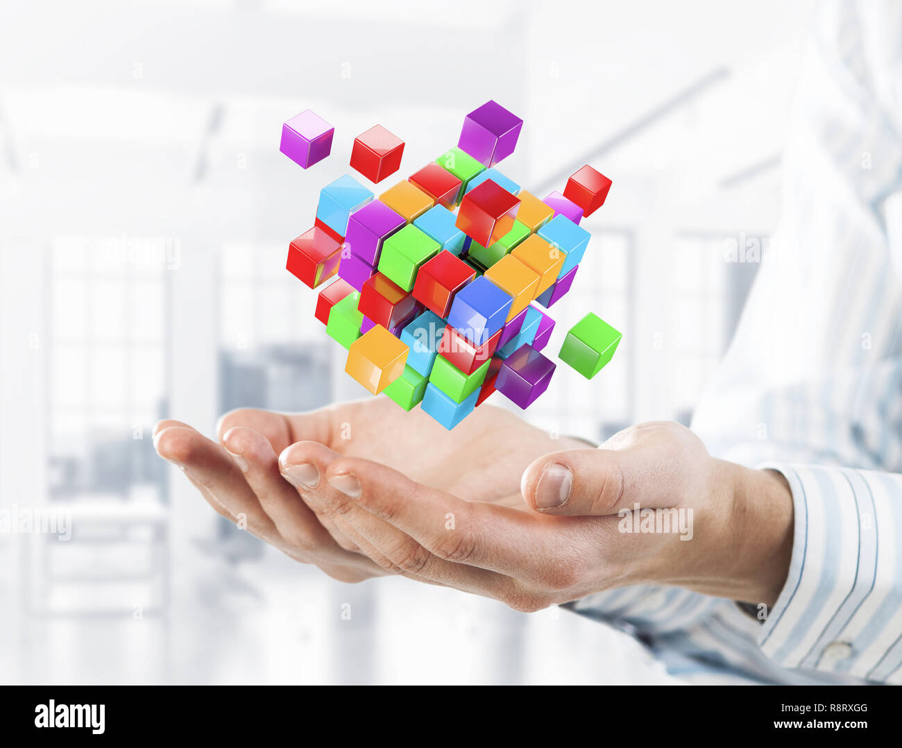 Concept of technology integration and innovation presented by cu Stock ...