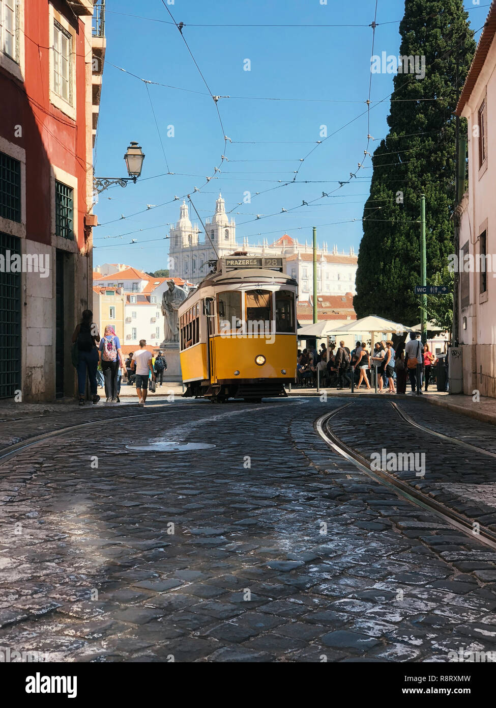 Tram lisbon tram line 28 tram hi-res stock photography and images - Alamy