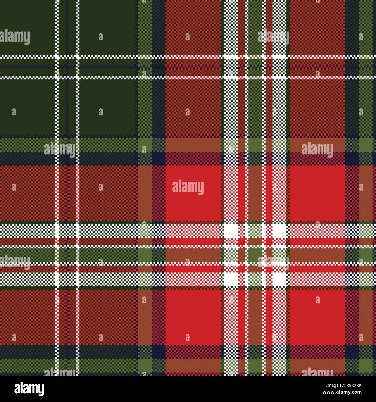 Red and green plaid shirt Stock Vector Images - Alamy