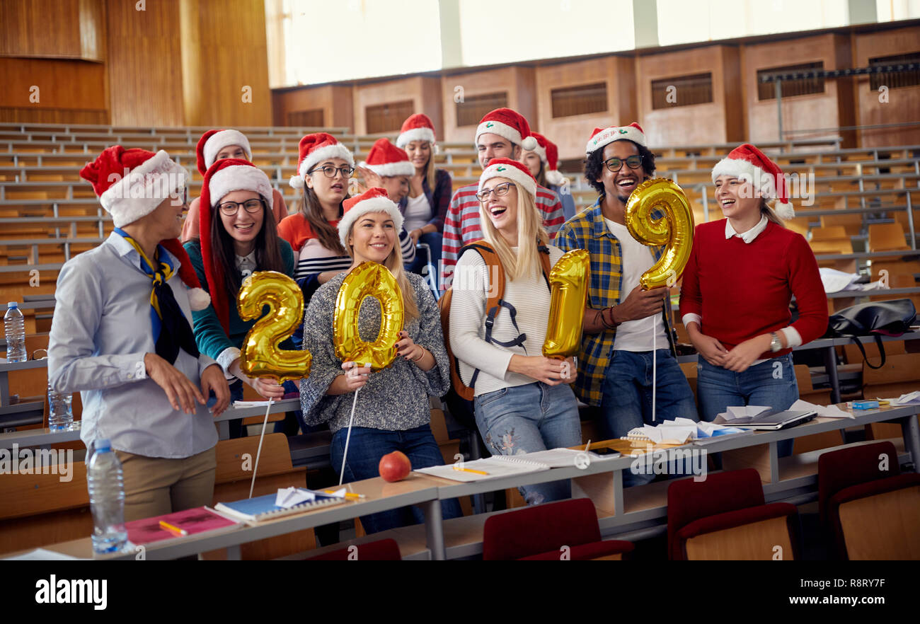 Students international holiday christmas in hi-res stock photography ...