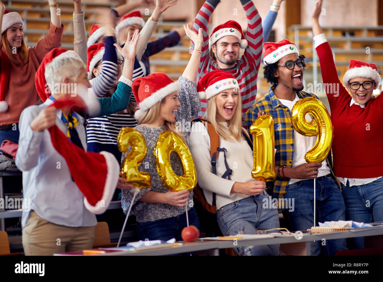 Black student with balloons hi-res stock photography and images - Alamy