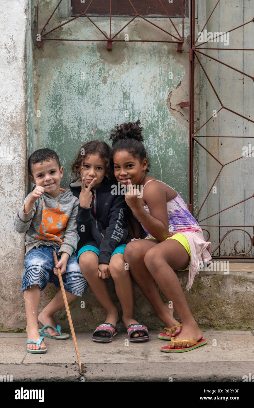 Happy cuban kids hi-res stock photography and images - Alamy