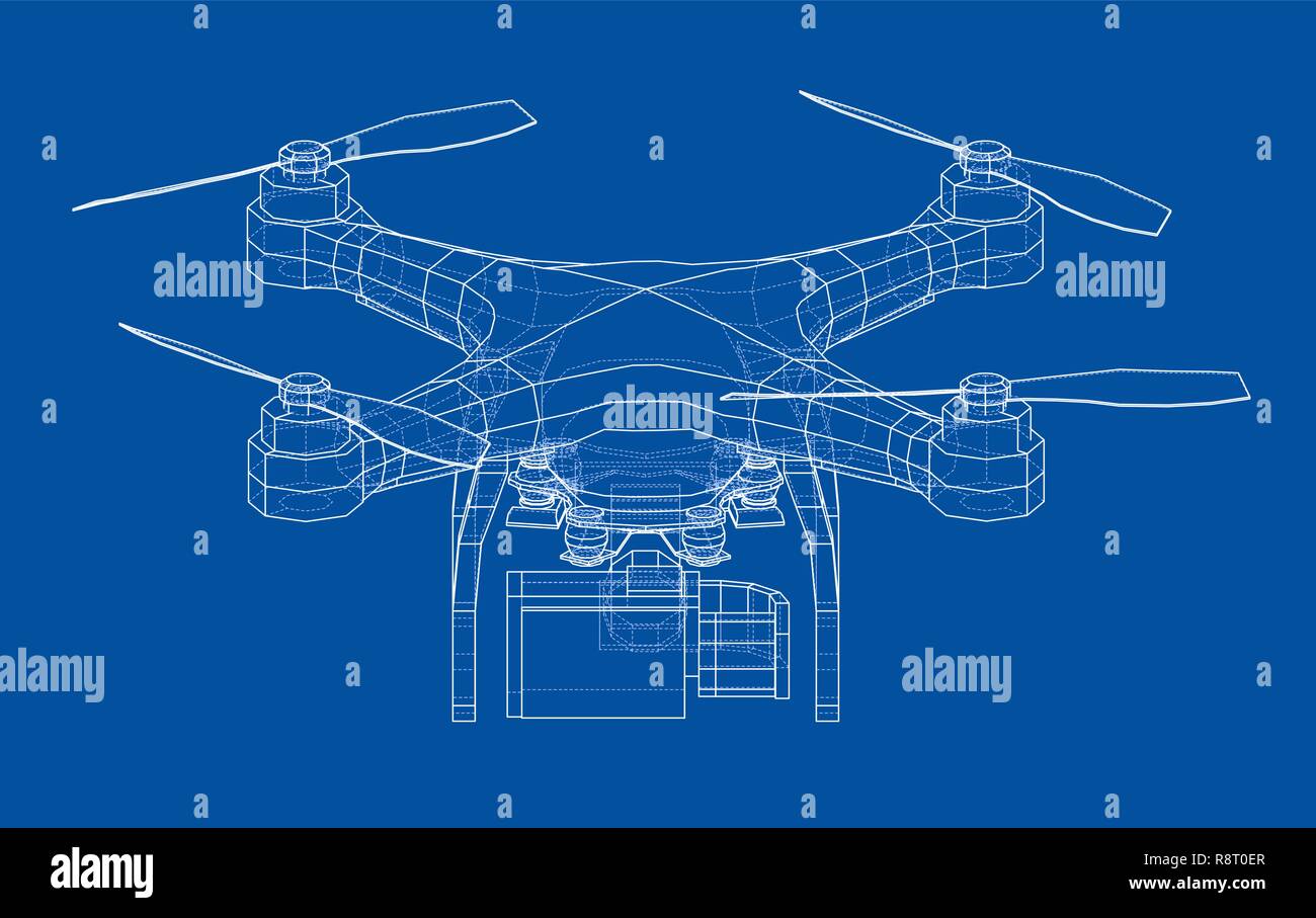 Drone concept. Vector Stock Vector Image & Art - Alamy