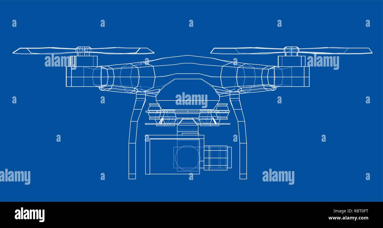 Drone concept. Vector Stock Vector Image & Art - Alamy
