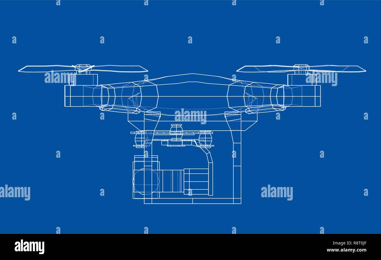 Drone concept. Vector Stock Vector Image & Art - Alamy