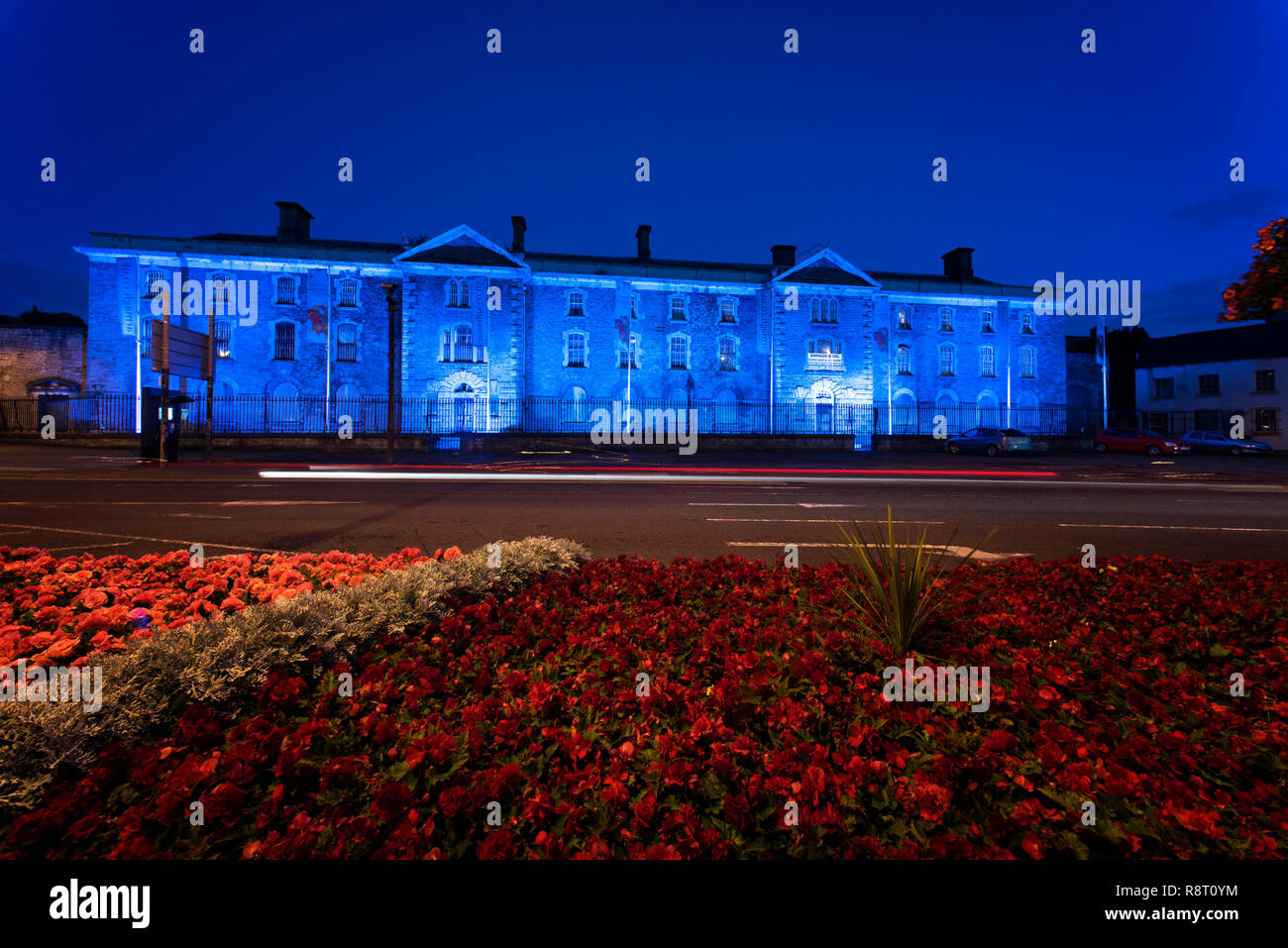 Old gaol in Armagh at night Stock Photo - Alamy