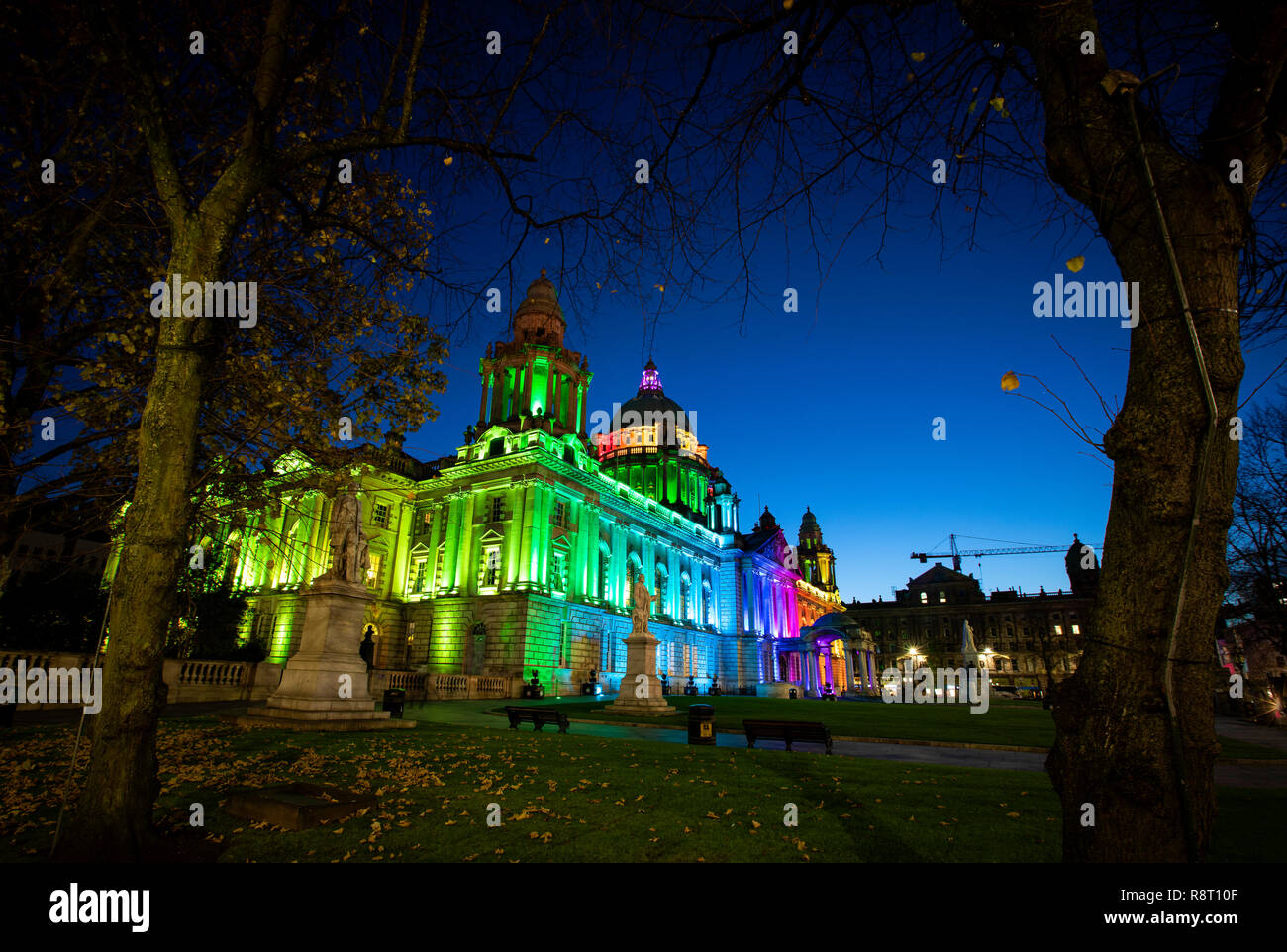Belfast night lights hi-res stock photography and images - Alamy