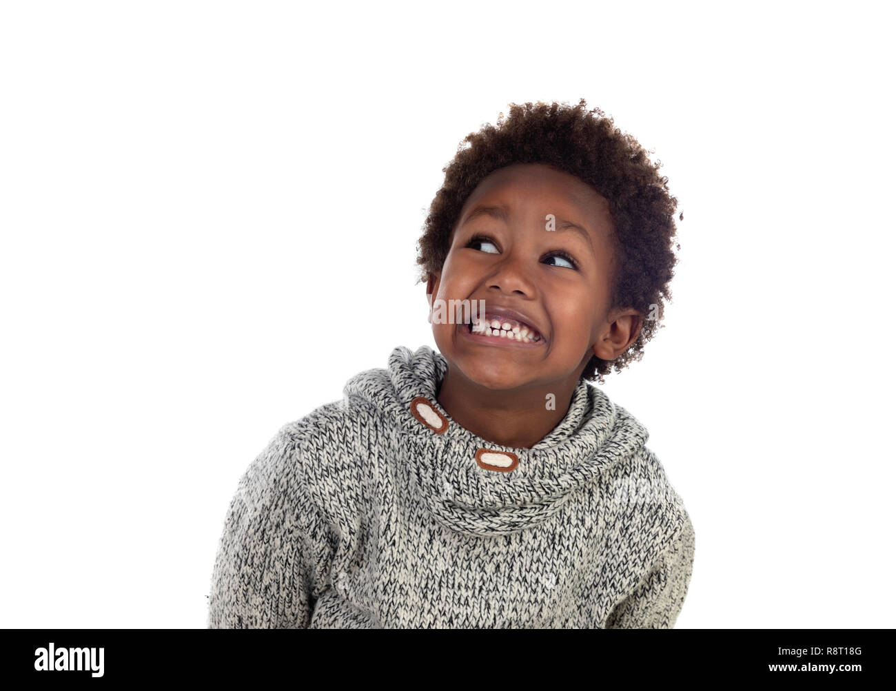 African boy thinking child hi-res stock photography and images - Alamy
