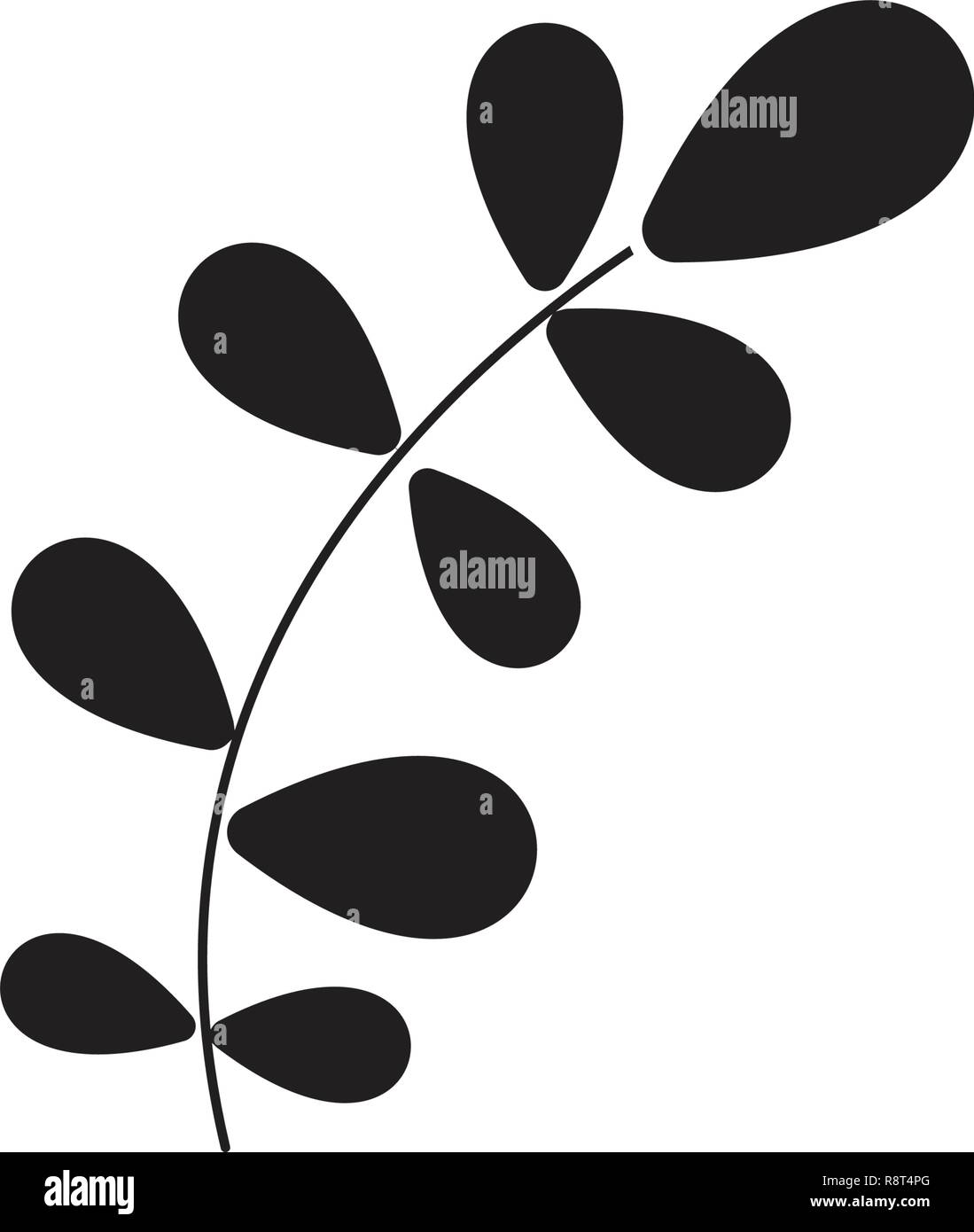 Botany element black vector concept icon. Botany element flat ...