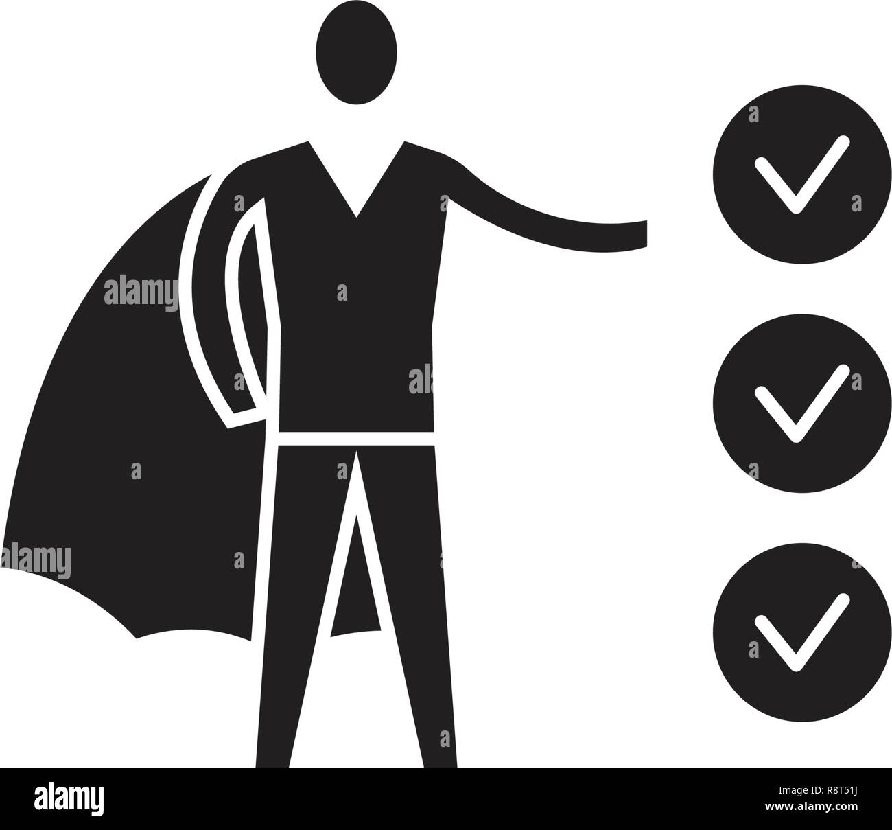 Business ambition black vector concept icon. Business ambition flat ...