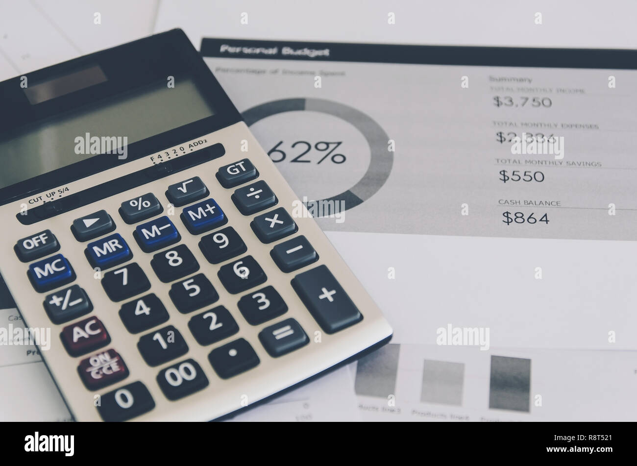 Calculator graph paper hi-res stock photography and images - Alamy