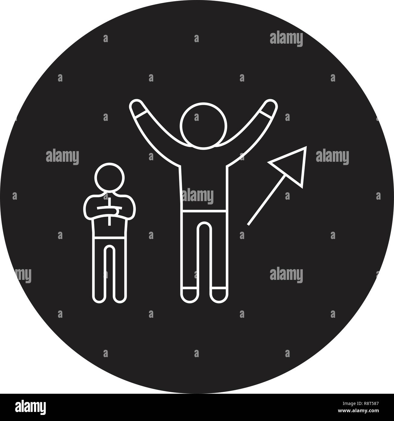 Businessman succsess black vector concept icon. Businessman succsess ...