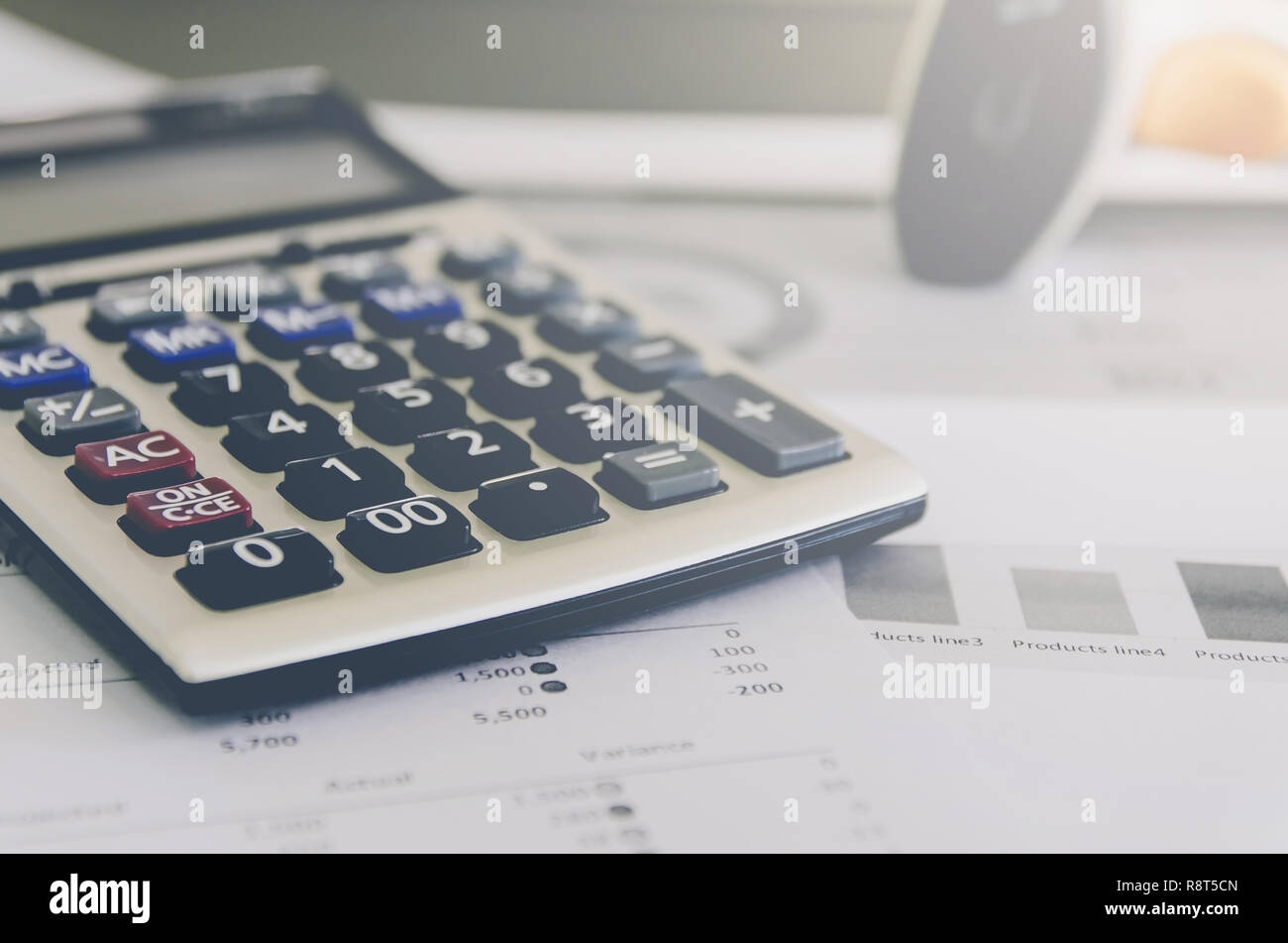 Show the business concept of financial and accounting, Finance report ...